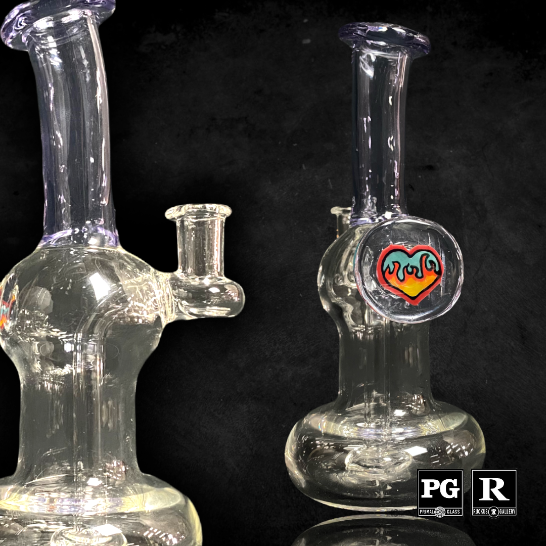 MVV Flaming Heart Rig – Primal Glass